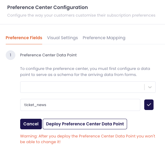 Preference Center